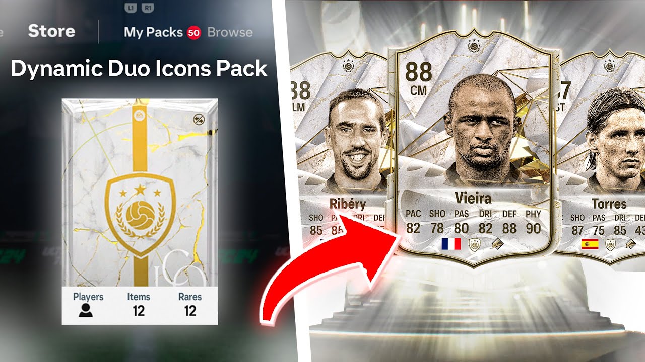 What do you get from 30 x Dynamic Duo Icon Packs in EA FC 24? - YouTube