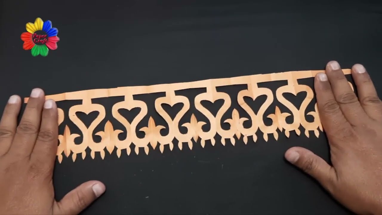 #Borderdesign-How to make simple paper border design step by step - YouTube