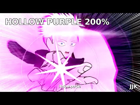 GOJO'S FIRST ATTACK THE HOLLOW PURPLE 200% AGAINST SUKUNA Animation ...