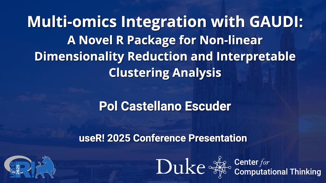 Multi omics Integration with GAUDI - Pol Castellano Escuder - YouTube