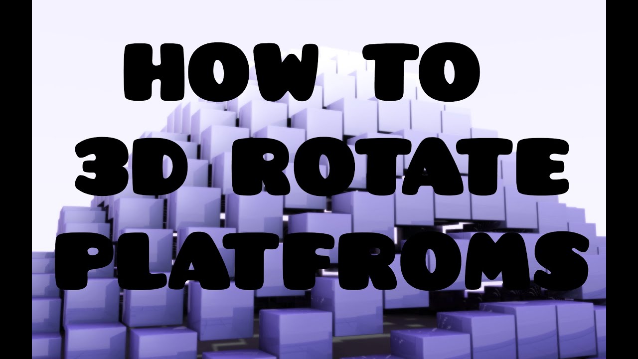 How to make 3D rotation platforms | Geometry Dash Effect Tutorial - YouTube