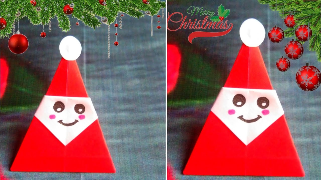 Easy paper craft/How to make easy Christmas Santa Claus/Christmas paper ...