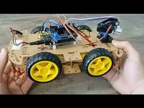 Kit para ensino de Robótica - Carrinho Inteligente com arduino - YouTube