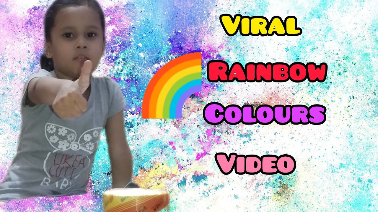 Trying Viral video||rainbow colours||Viral colour full video - YouTube