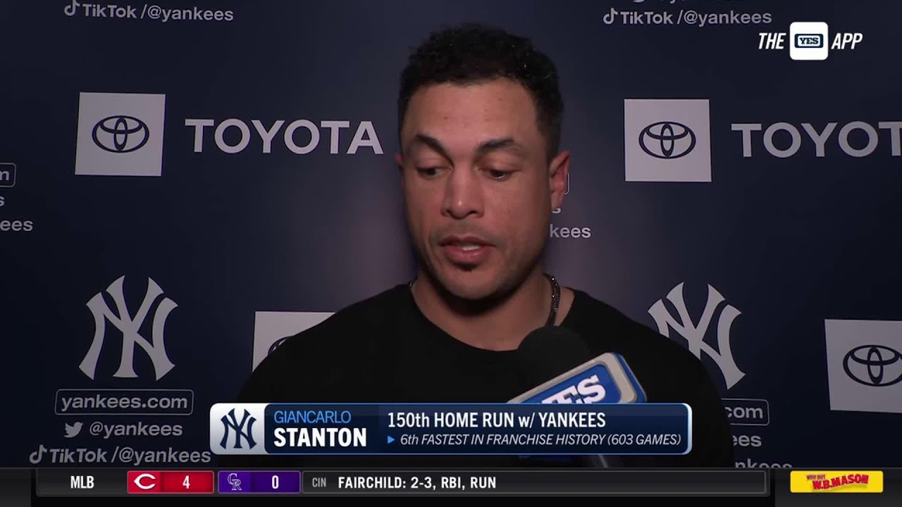 Giancarlo Stanton homers in win over Twins - YouTube
