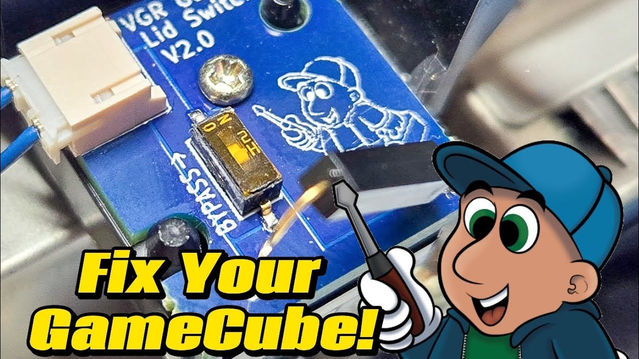 How to Assemble and Install A VGR GameCube Lid Switch - YouTube