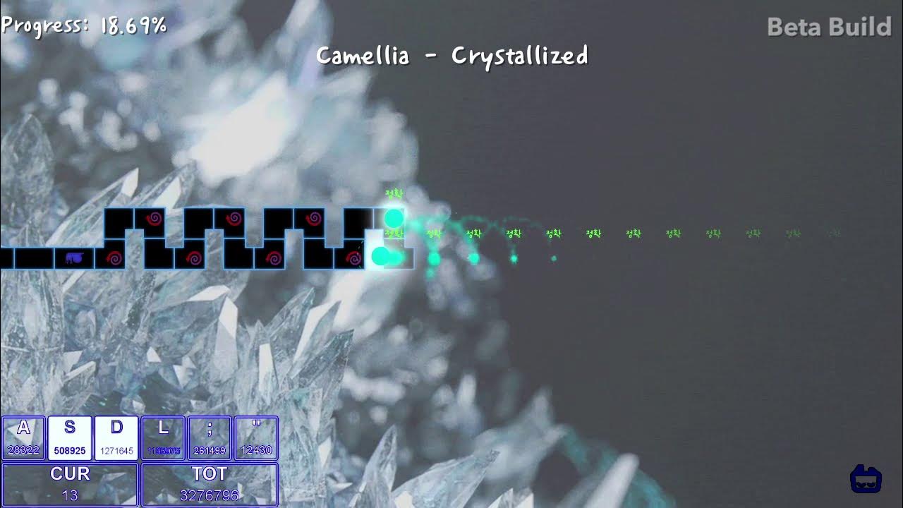 [ADOFAI custom] Camellia - Crystallized 클리어 - YouTube