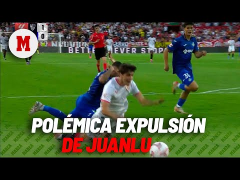 Así fue la expulsión de Juanlu: segunda amarilla por tirarse I MARCA