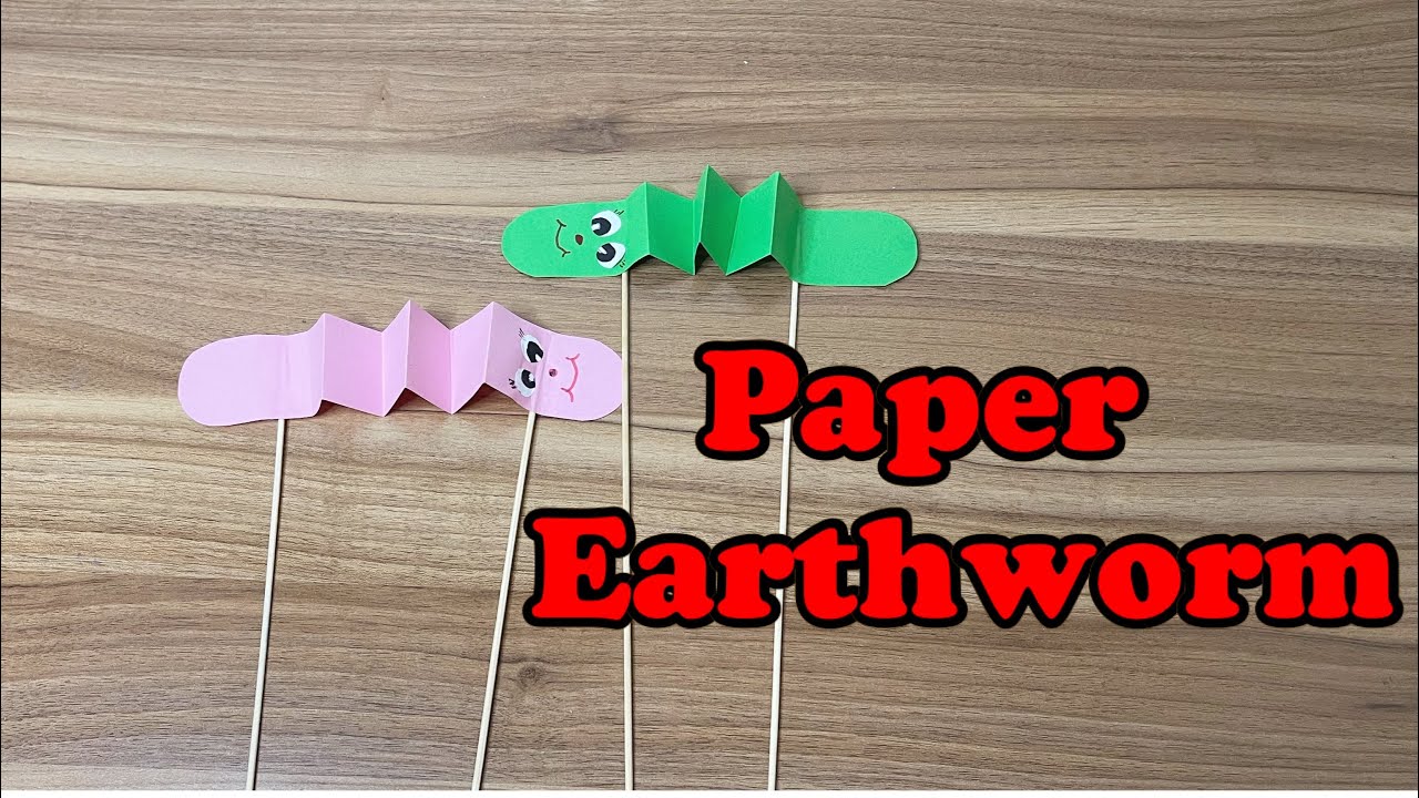 Cute Earthworm | Paper Crafts | Art and Craft | DIY | Kids Fun - YouTube