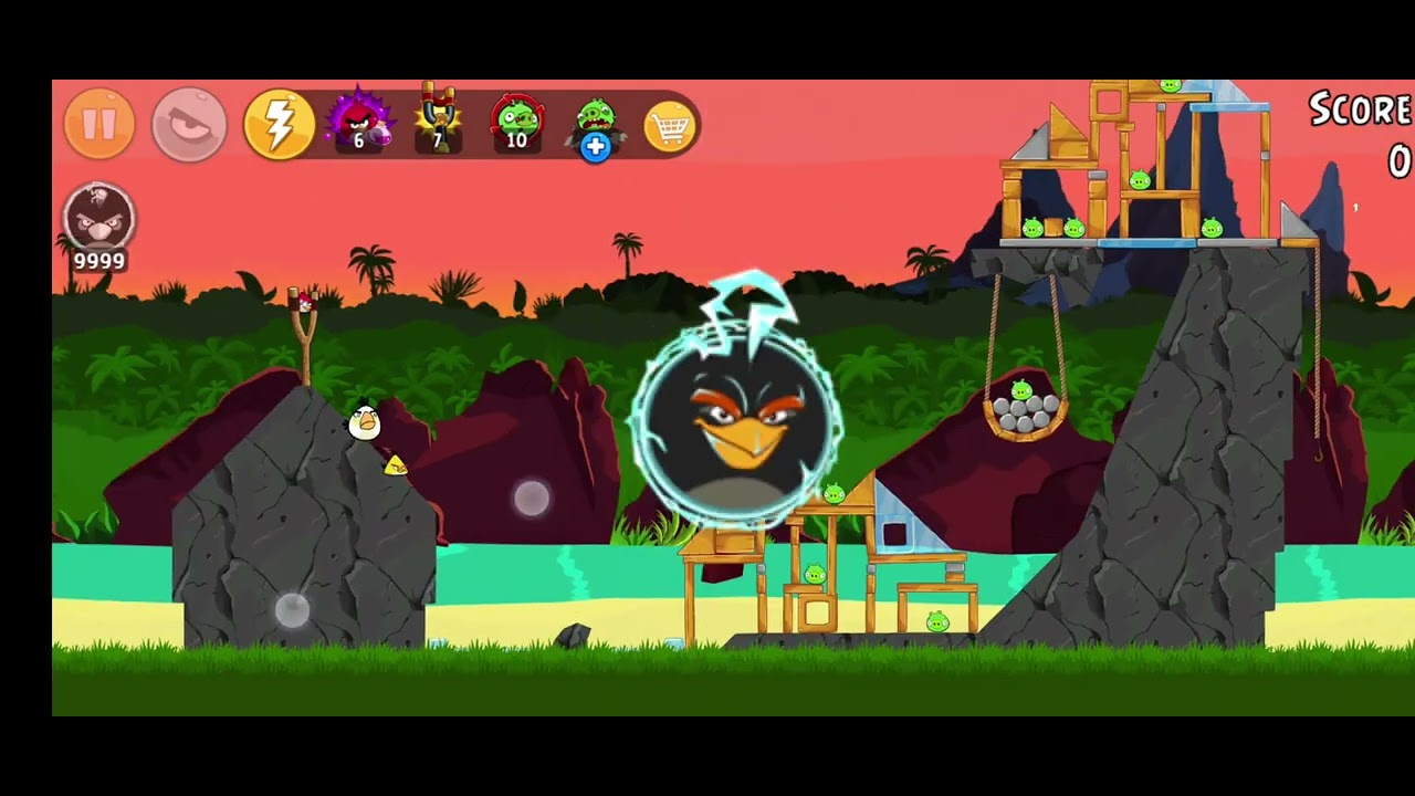 Angry Birds Classic Surf And Turf But with OP Shockwave Bomb All Levels ...