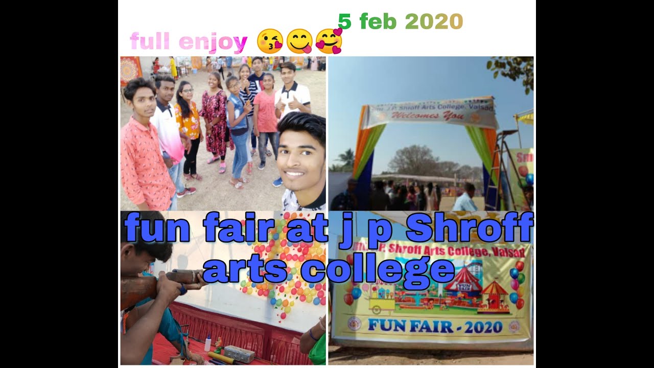 Fun fair at j p Shroff arts college Valsad ...full enjoy 😘 - YouTube