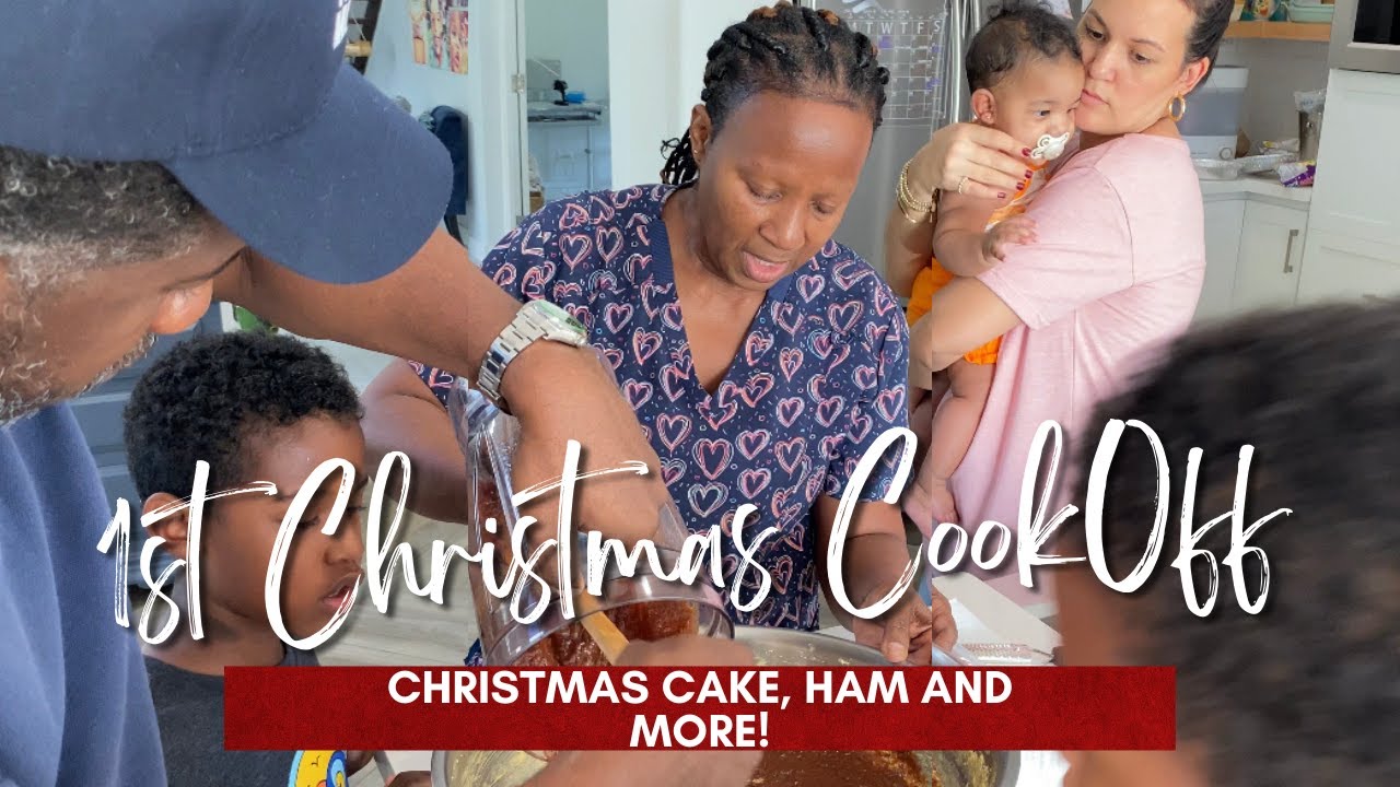 1st Family Christmas Cook-Off- We Baked Christmas Cake, Ham and MORE ...