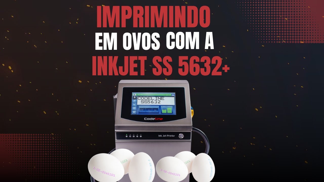 Imprimindo em ovos com a Inkjet SS 5632 - YouTube