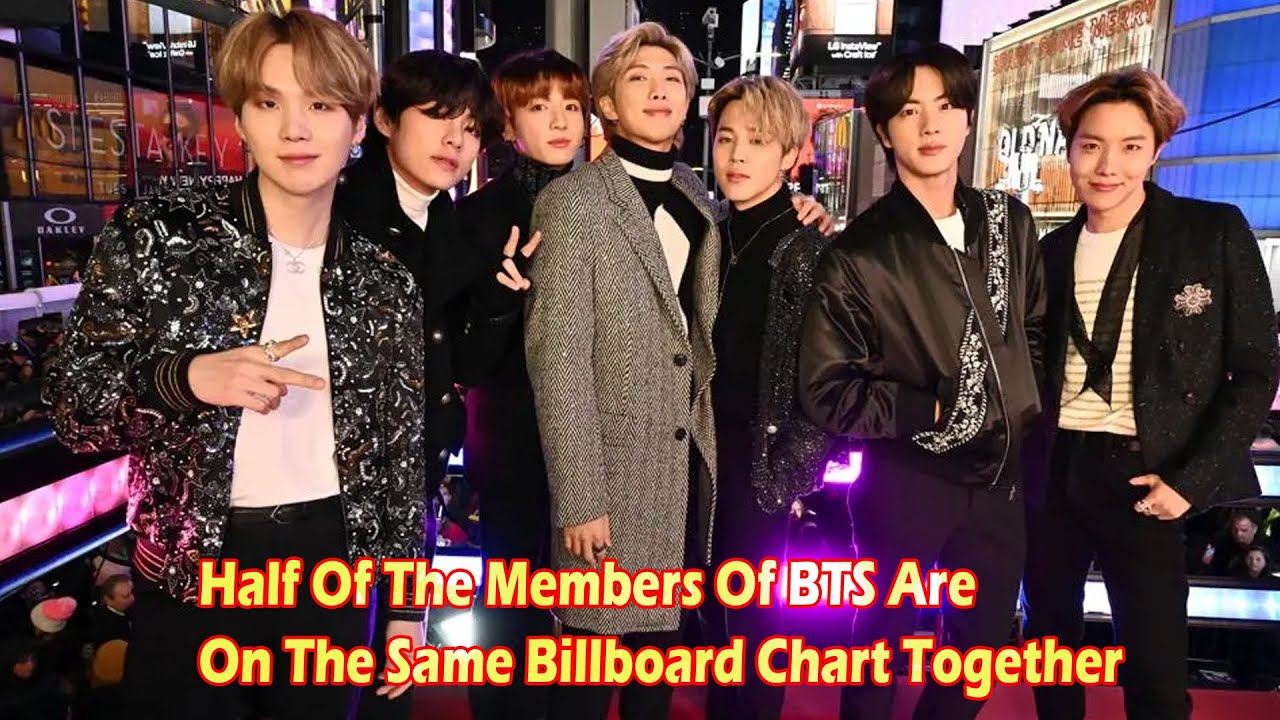 Half Of The Members Of BTS Are On The Same Billboard Chart Together ...