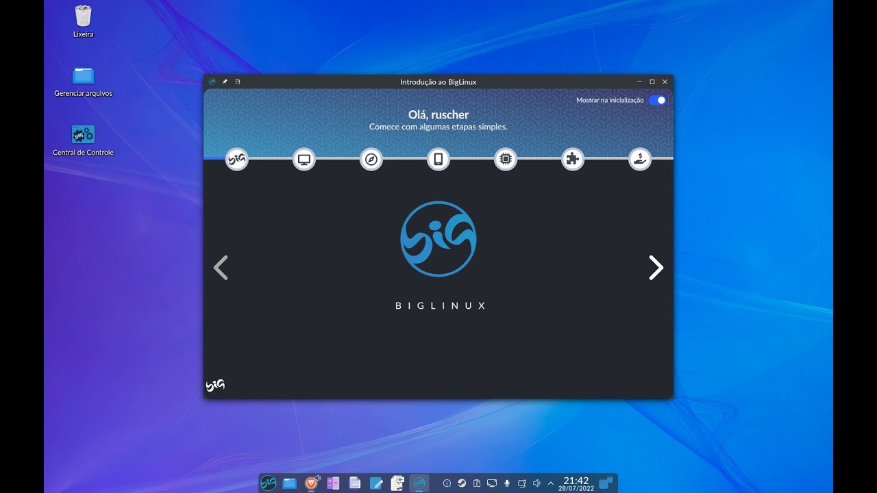 Como mudar navegador padrão do Biglinux - YouTube