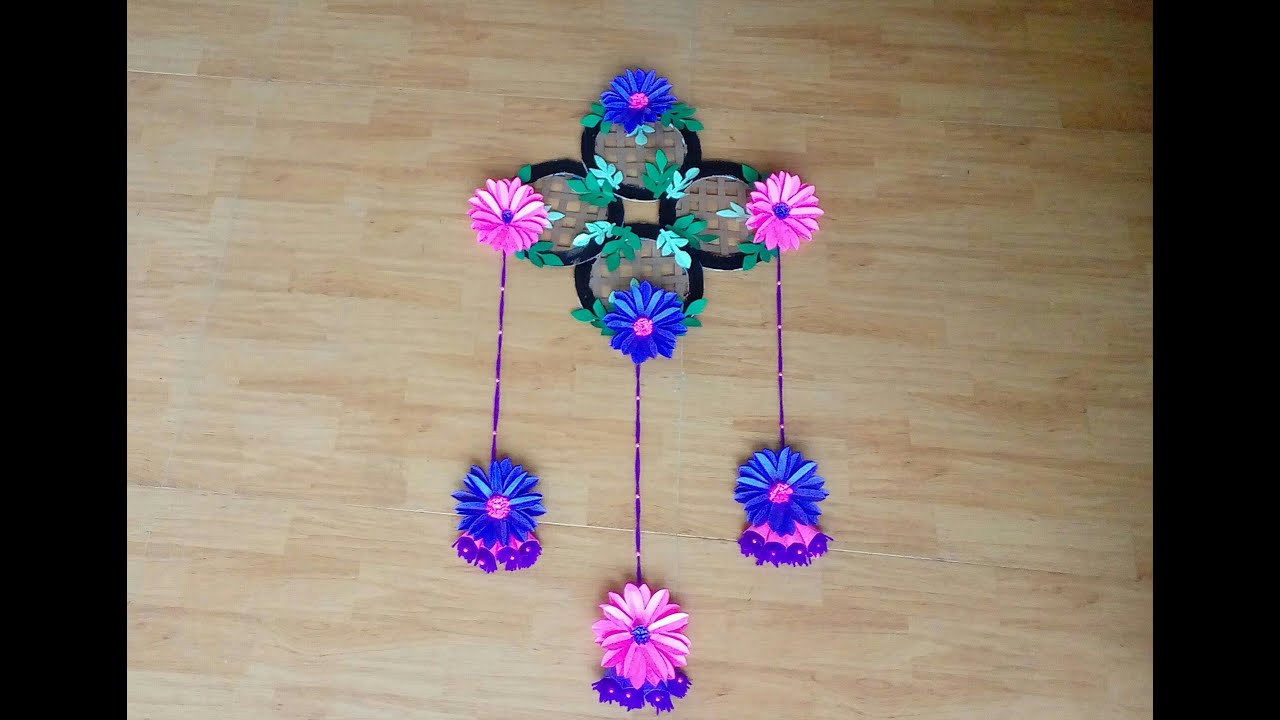 Let's make a beautiful wall decoration (part 2)#Dinethma craft - YouTube