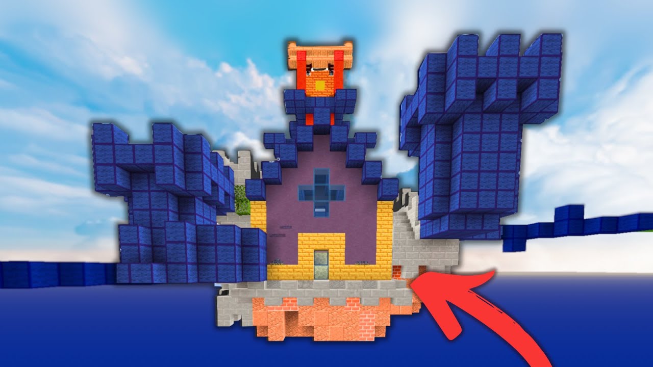 building houses in bedwars - YouTube