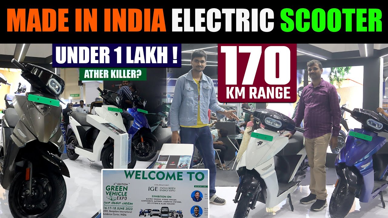 170 Km Range| Taser Electric Scooter Walkaround Review | EV Bro | Green ...