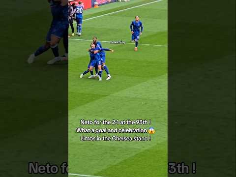 Fulham vs Chelsea: Neto for the 2-1 at the 93th ! What a goal and Limbs ! 😱 #football