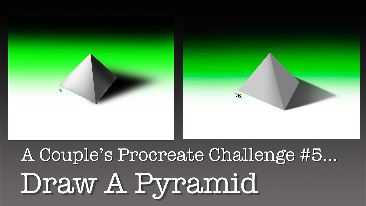 Procreate Challenge #5. Draw a Pyramid. - YouTube