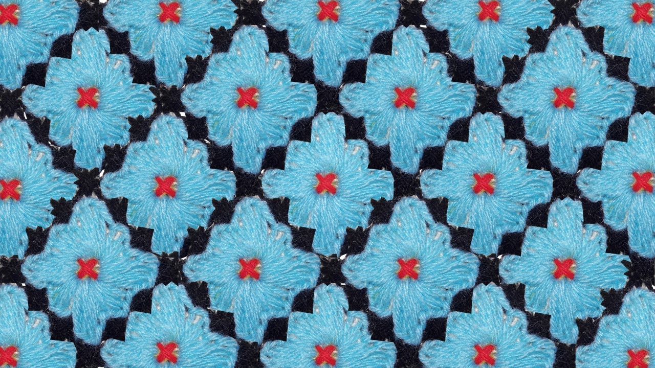 Colourful Cross stitch design|how to make Ason|wool stitching|easy ...