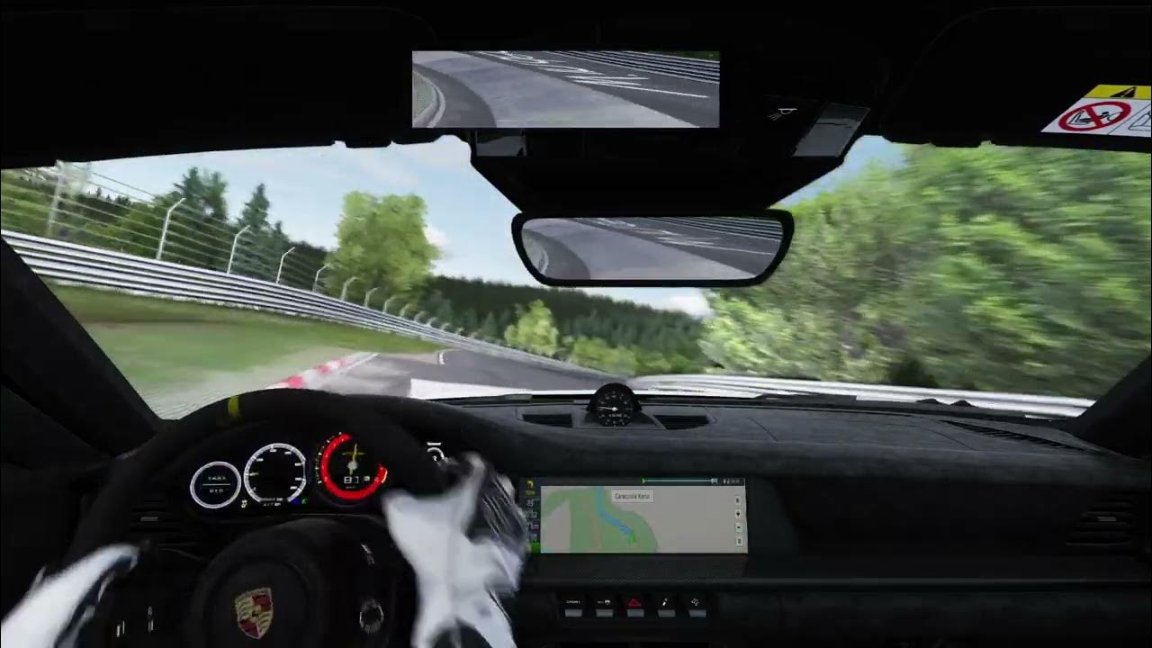 Assetto Corsa Porsche 992 GT3 RS cockpit @ nordschleife nurburgring 2022 08 28 - YouTube
