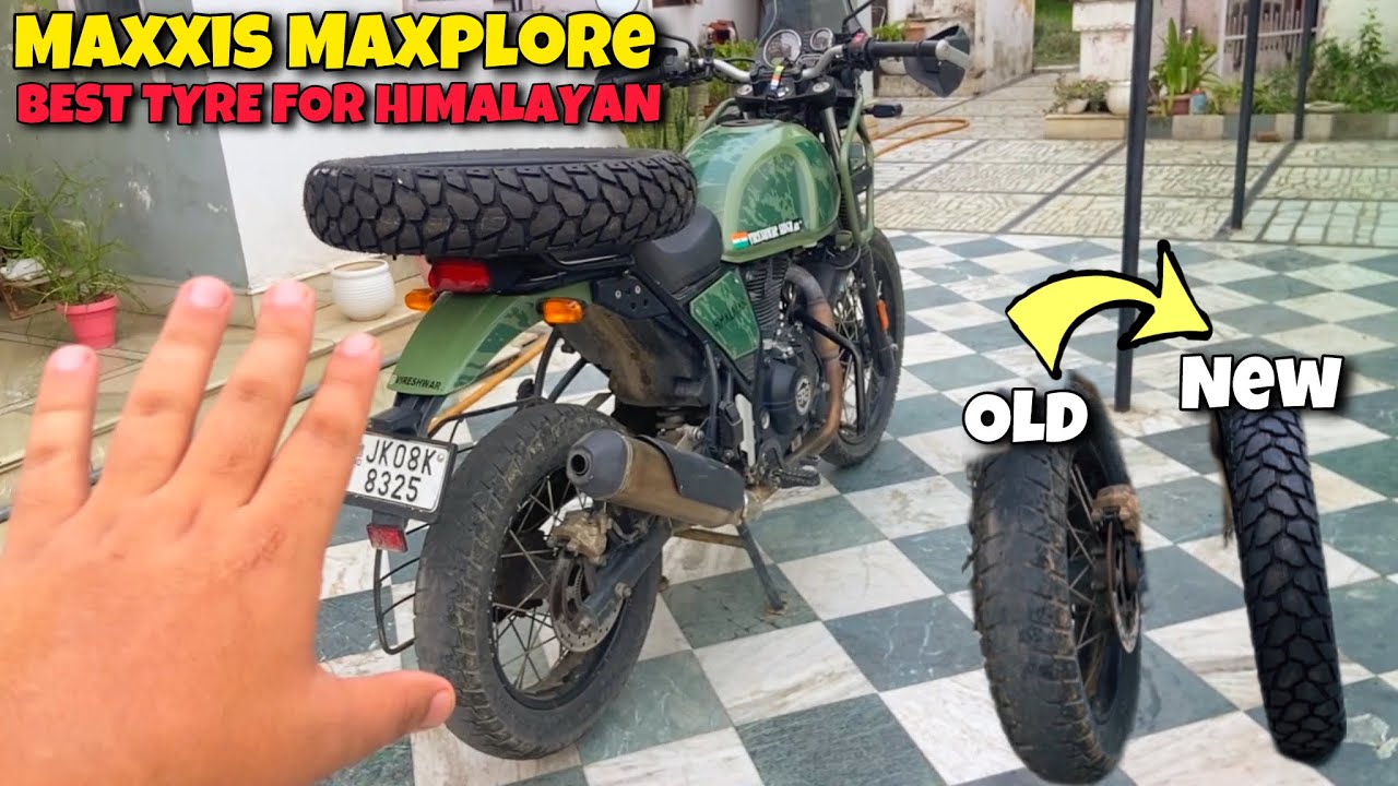 Himalayan Got New MAXXIS Tyre | Best Rear Tyre For Himalayan - YouTube