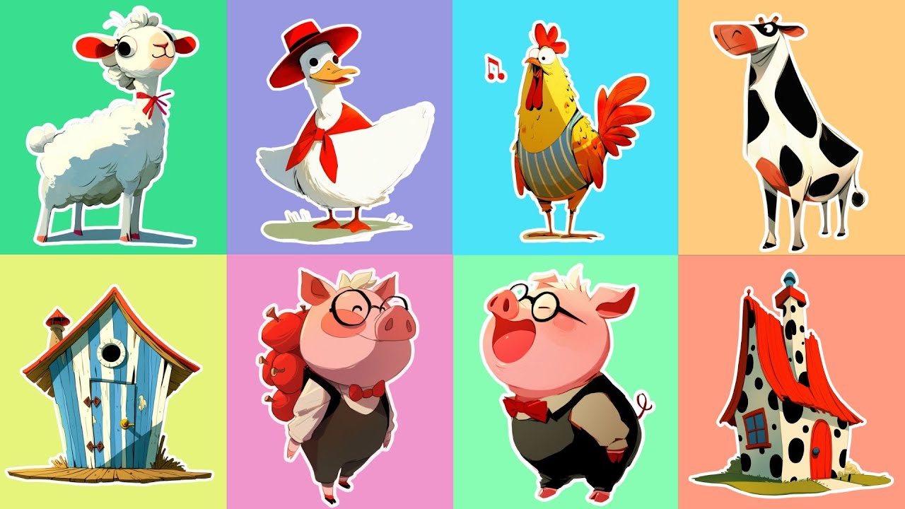 The Ranch Animal Song🎶| Fairy Piggy Pip's Fruit Adventure | Children's ...