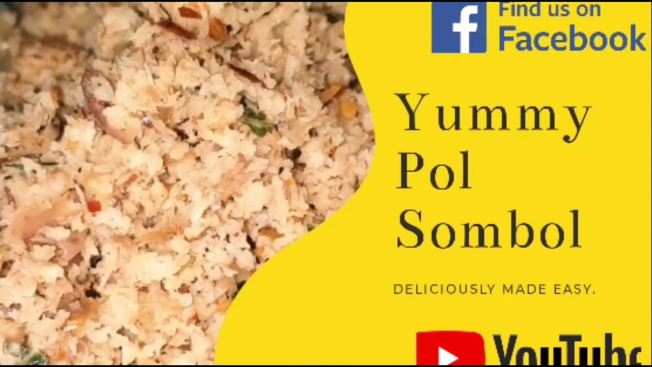 How to make Pol Sambol /පොල් සම්බෝල් /தேங்காய் சம்பல் - YouTube