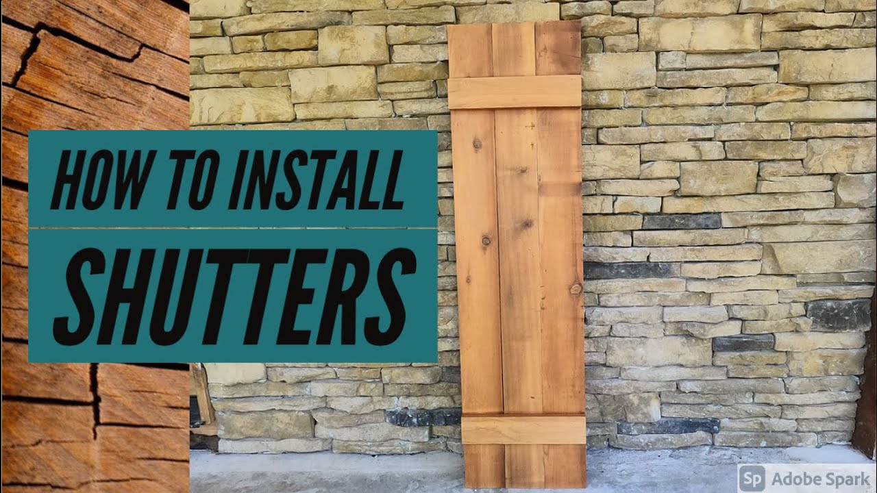 How To Install Shutters - Project DIY - YouTube