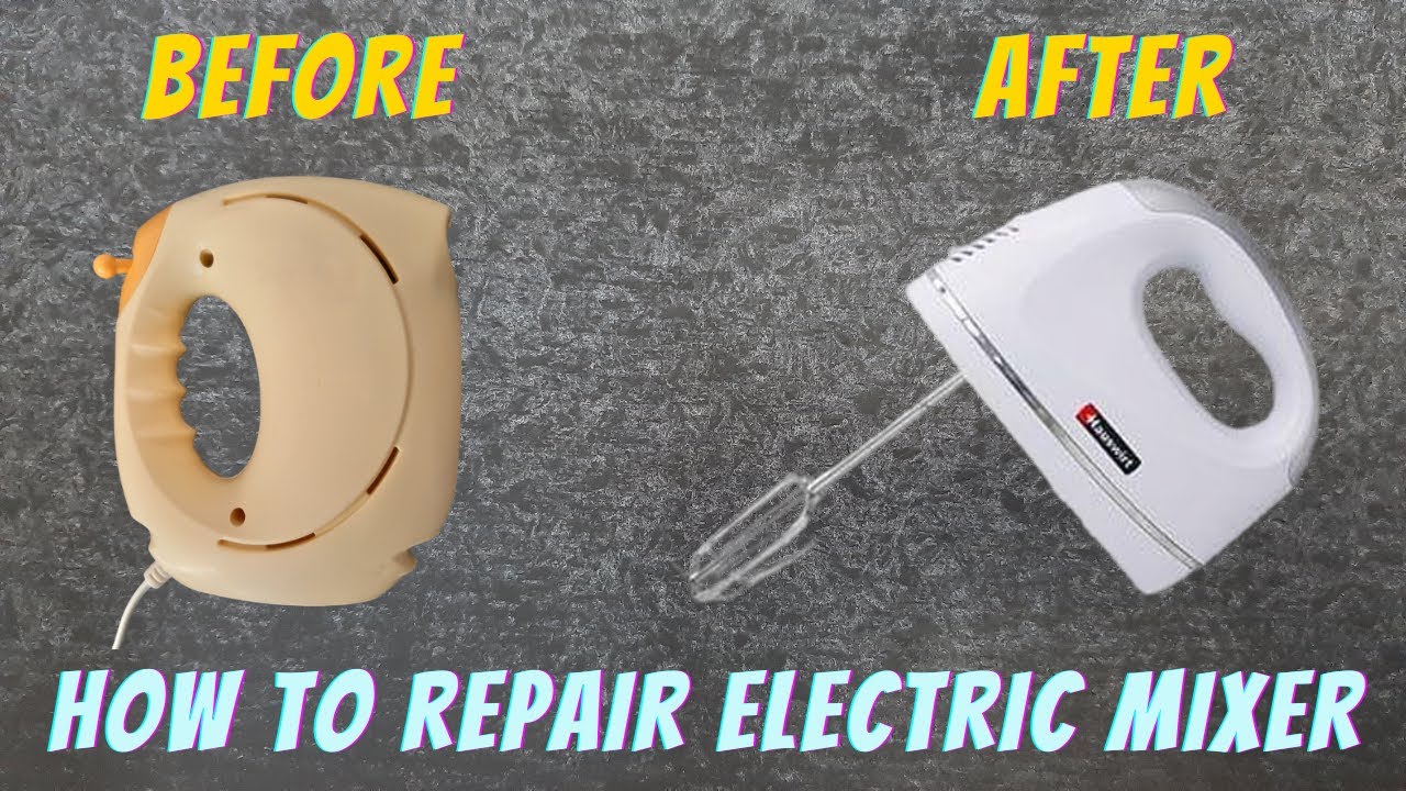 How To Repair Electric Mixer | Replacing The Electric Motor - YouTube