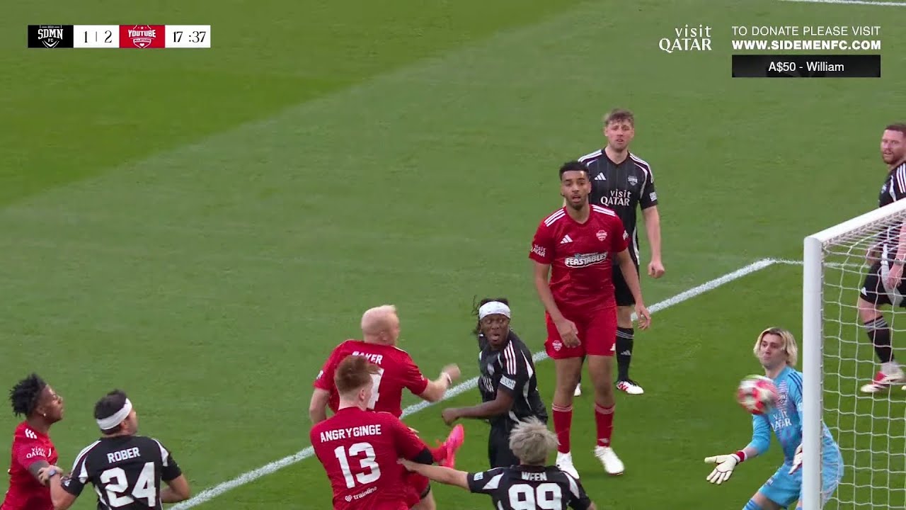 Theo Baker Scores a Header from a Corner on xQc - YouTube