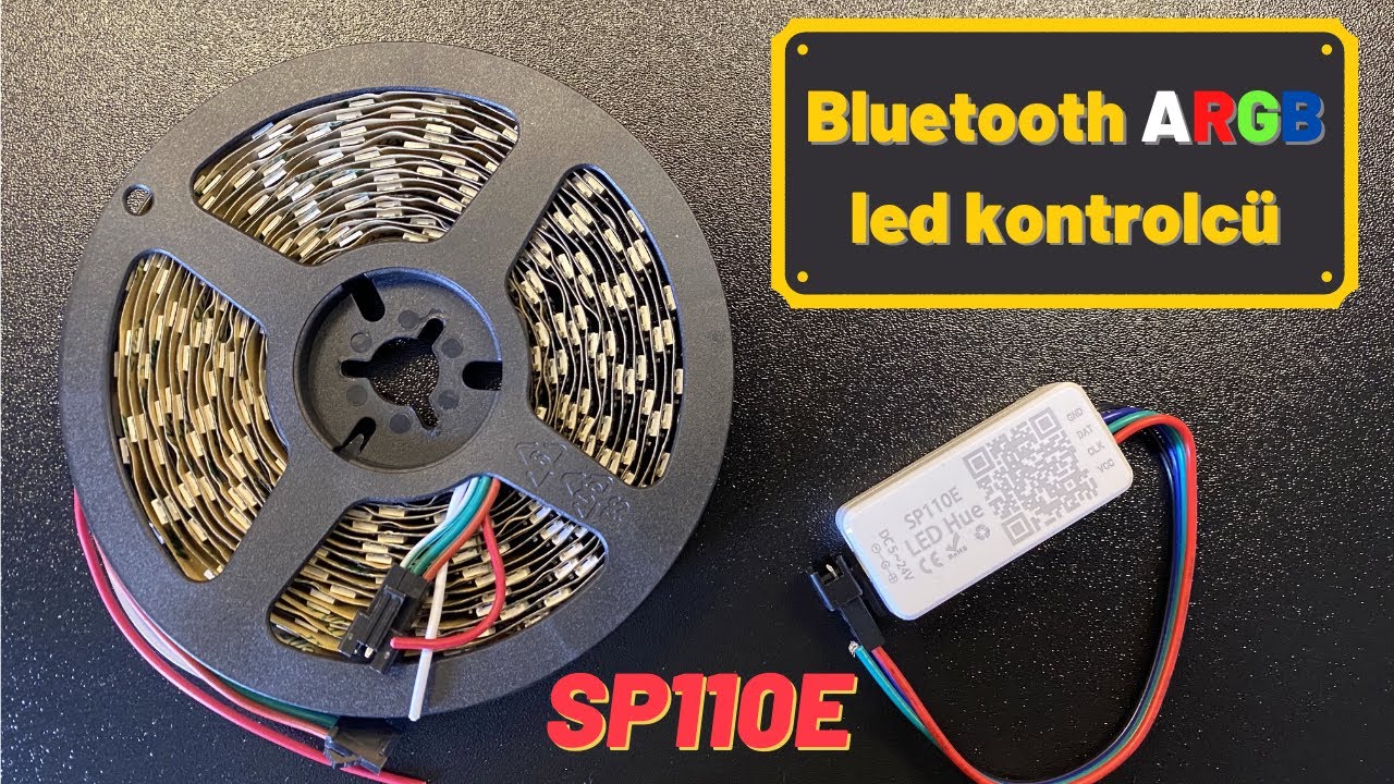SP110E - Bluetooth üzerinden Adreslenebilir (ARGB) led kontrolü - YouTube