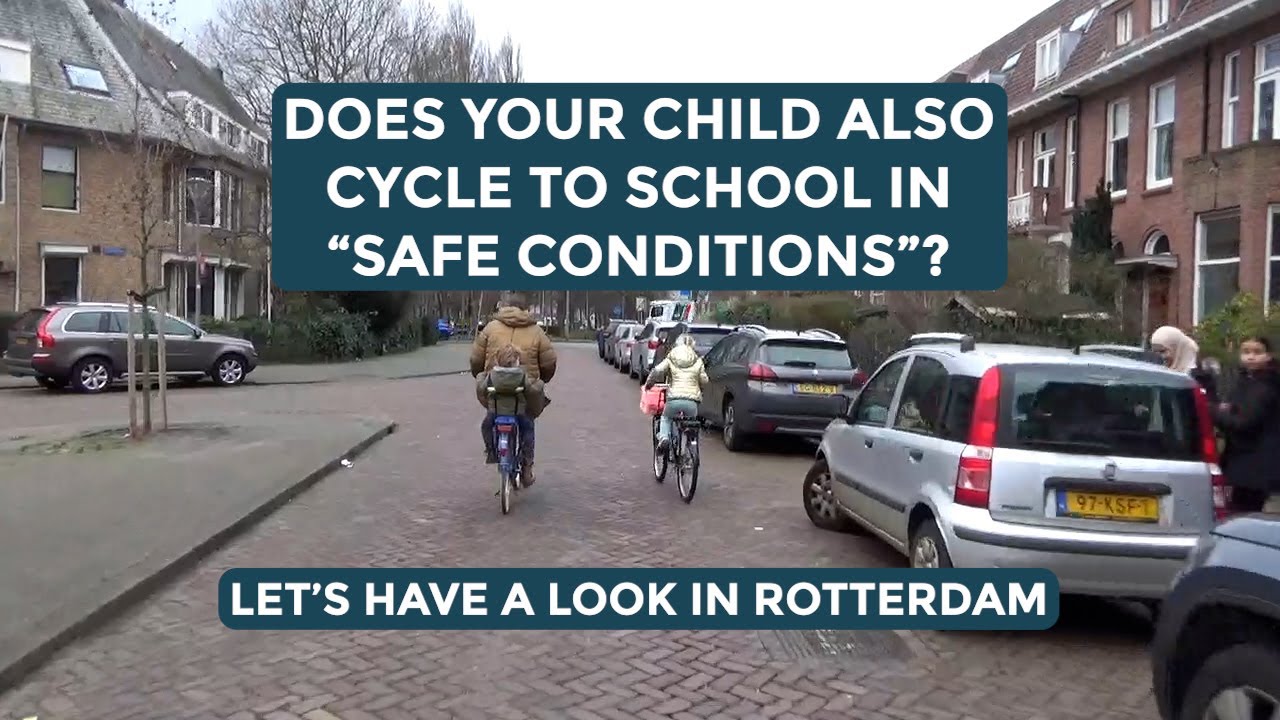How do your children travel to school part 3 Rotterdam Holland - YouTube