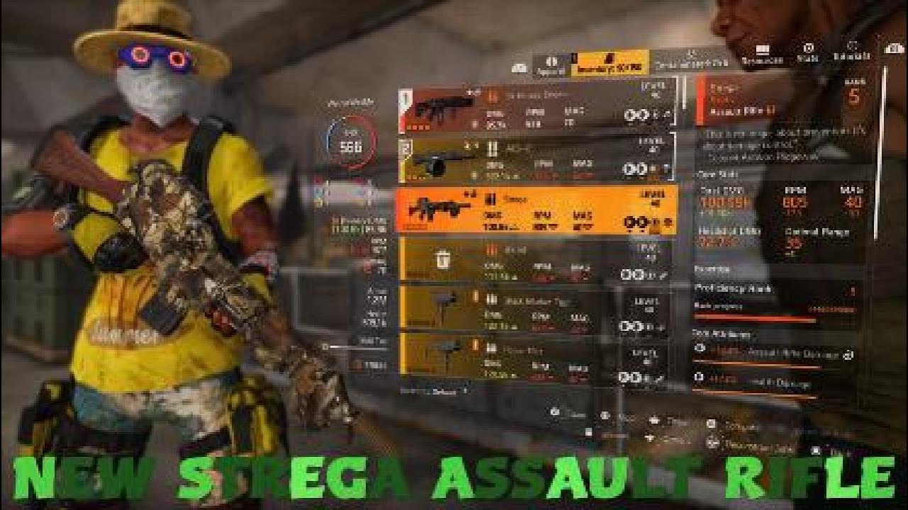 The Division 2 - STREGA - New Exotic Assault Rifle - YouTube