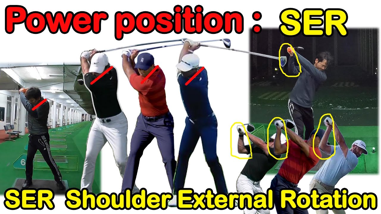 300 yd driver carry 6. Power position with shoulder external rotation ...