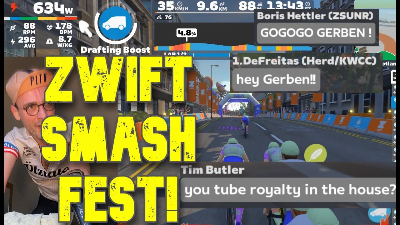 ZWIFT Racing with subscribers is FUN! - YouTube