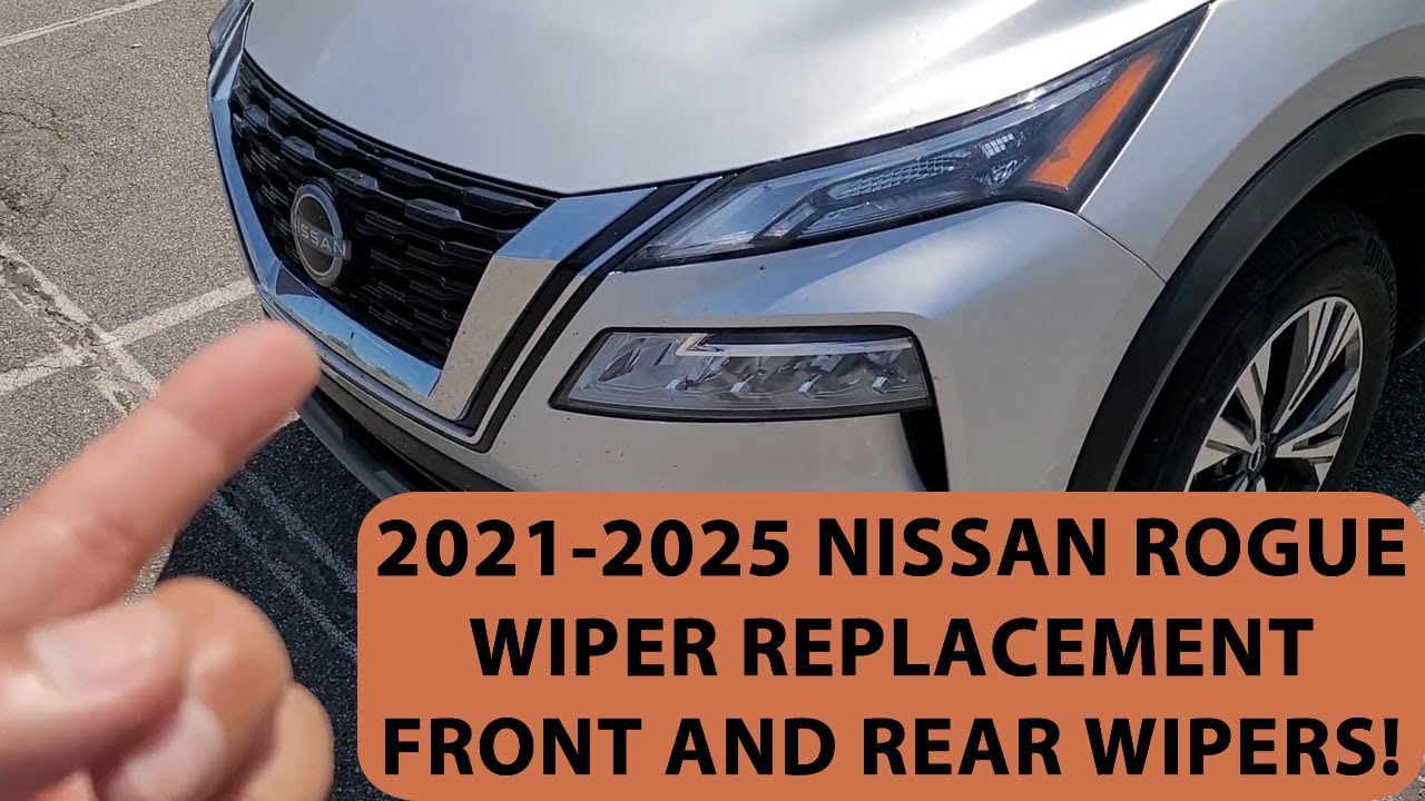 How To Remove/Replace Wipers On A 2021-2025 Nissan Rogue. Front And ...
