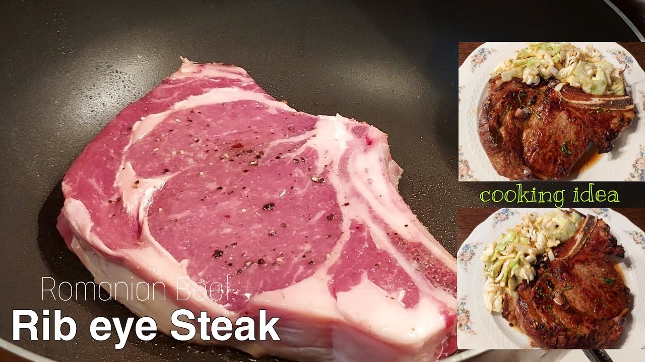 Rib-eye Steak | Romanian Beef Cooking Idea ( vlog 173 ) - YouTube
