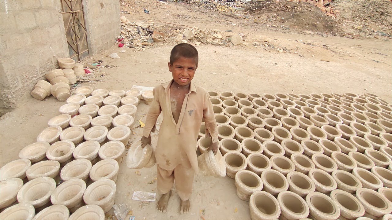 Little Boy Making Clay Pots | Amazing Art of Pottery Carving | Hand ...