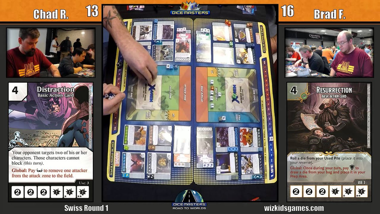 WizKids 2015 Dice Masters National Championship - Chad R. vs Brad F ...