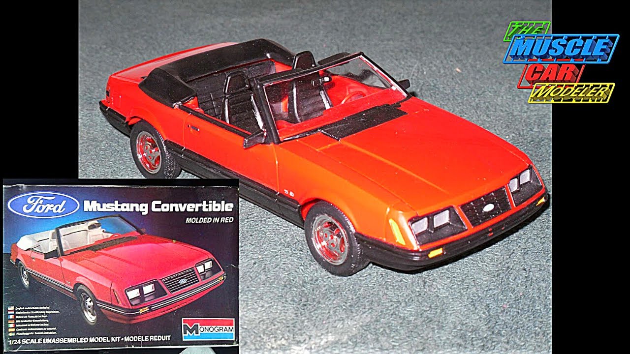 Monogram 1984 Ford Mustang Convertible Project - YouTube