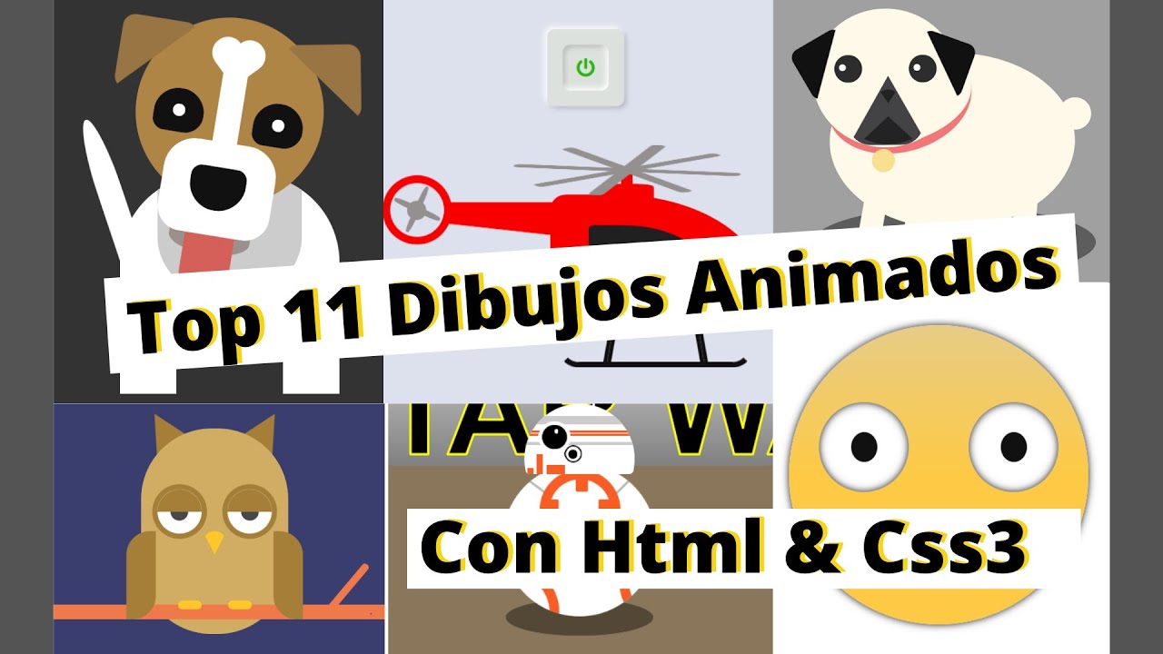 😀 Top 11 Dibujos Animados Con Html & Css3 2020 😎⌨💻 - YouTube
