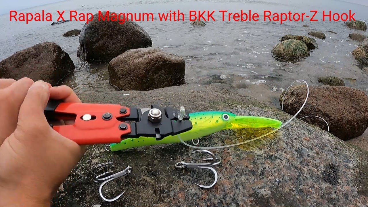 Rapala X Rap Magnum with BKK Treble Raptor-Z Hook for trolling on tuna ...