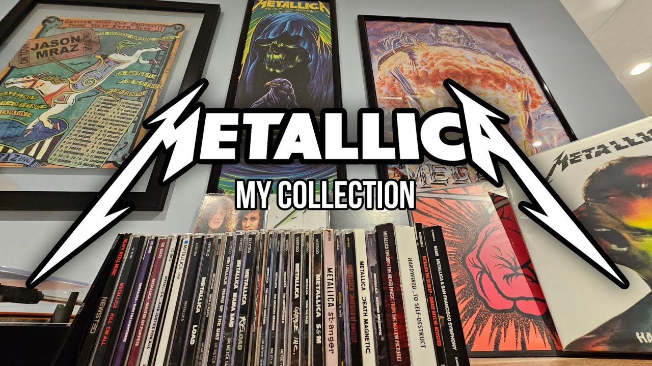 My METALLICA Collection! CDs, singles, and posters! - YouTube