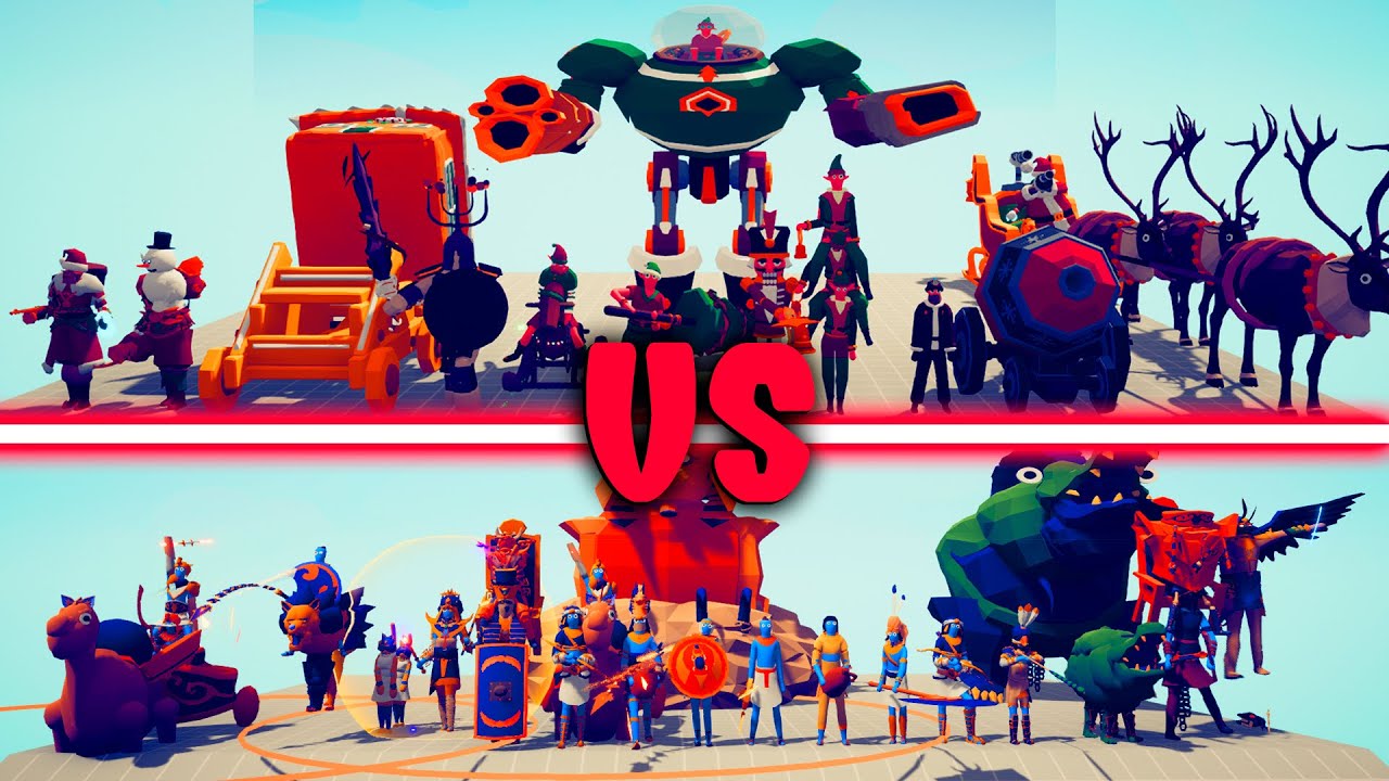 NEW EGYPT TEAM vs MEGA HOLIDAY TEAM | TABS - Totally Accurate Battle ...