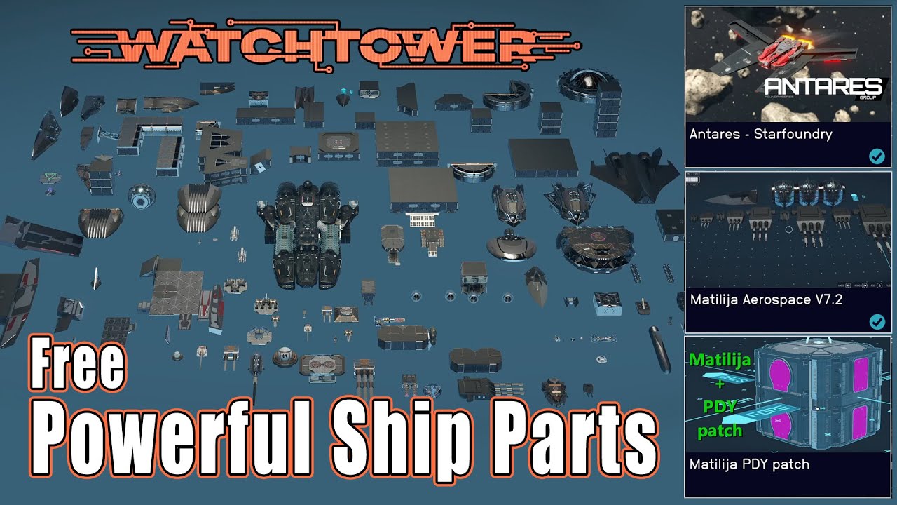 Starfield Watchtower - Free Powerful Ship Parts - Matilija Aerospace ...