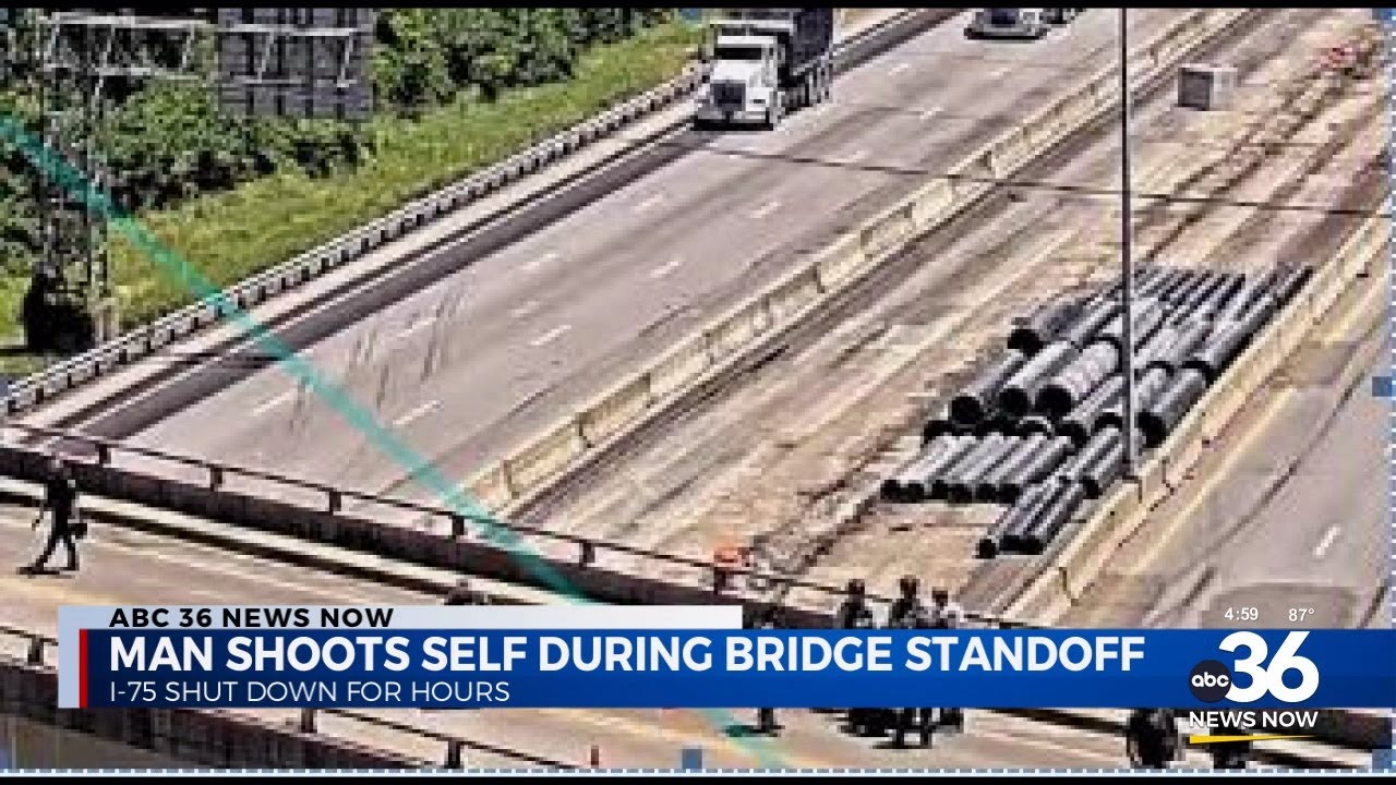 Man shoots self during bridge standoff that shut down I-75 062424 - YouTube