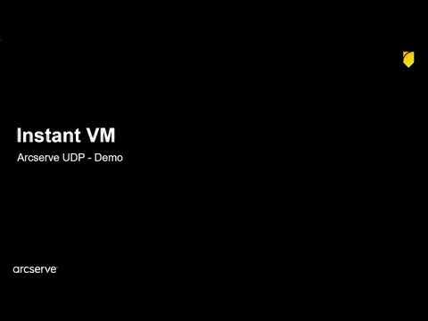 Arcserve UDP - Crie uma máquina virtual instantânea (Instant VM) - YouTube