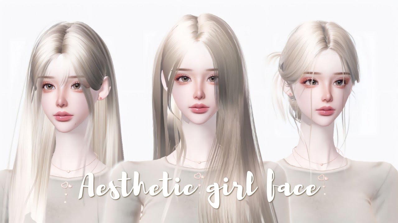 aesthetic girl face 🧸⊹ ᮫࣭﹆ֹ | zepeto face tutorial [oplas zepeto] - YouTube